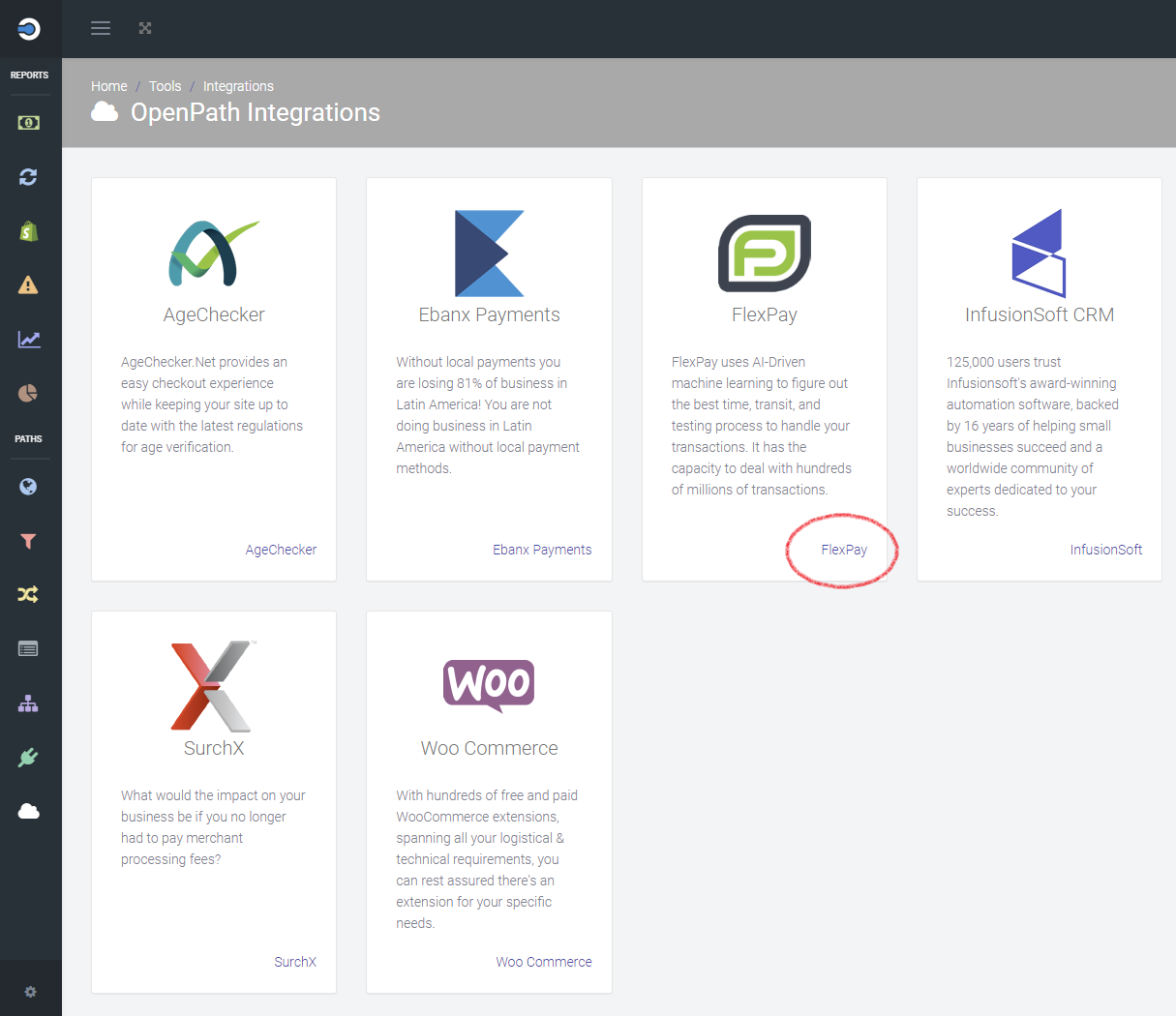 FlexPay Configuration – OpenPath, Inc.